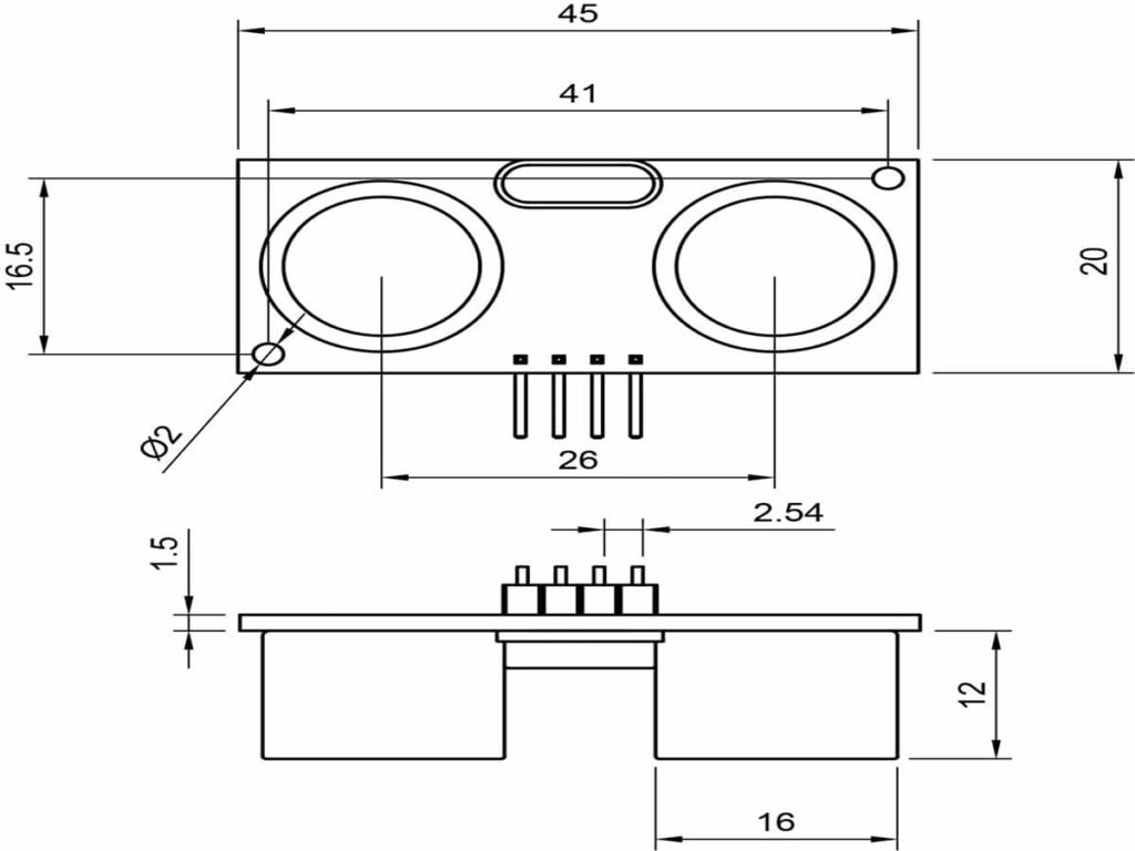 Sensor Ultrasonido Hc-sr04 - Fabricación e insumos de electrónica