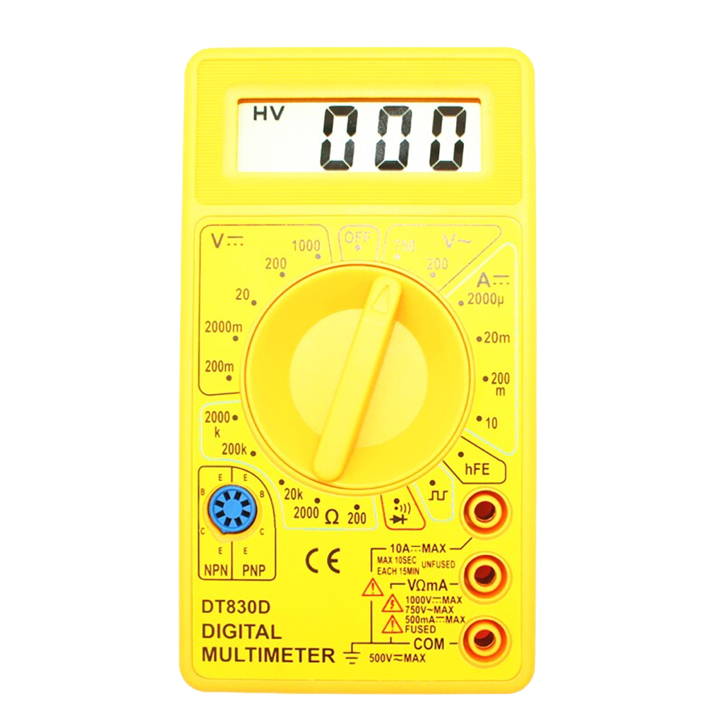 Multímetro Digital Tester Multifuncional Ac Dc Voltimetro - Fabricación ...